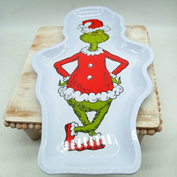 Dr. Seuss | Dining | Dr Seuss Melamine Christmas Grinch Platter | Poshmark